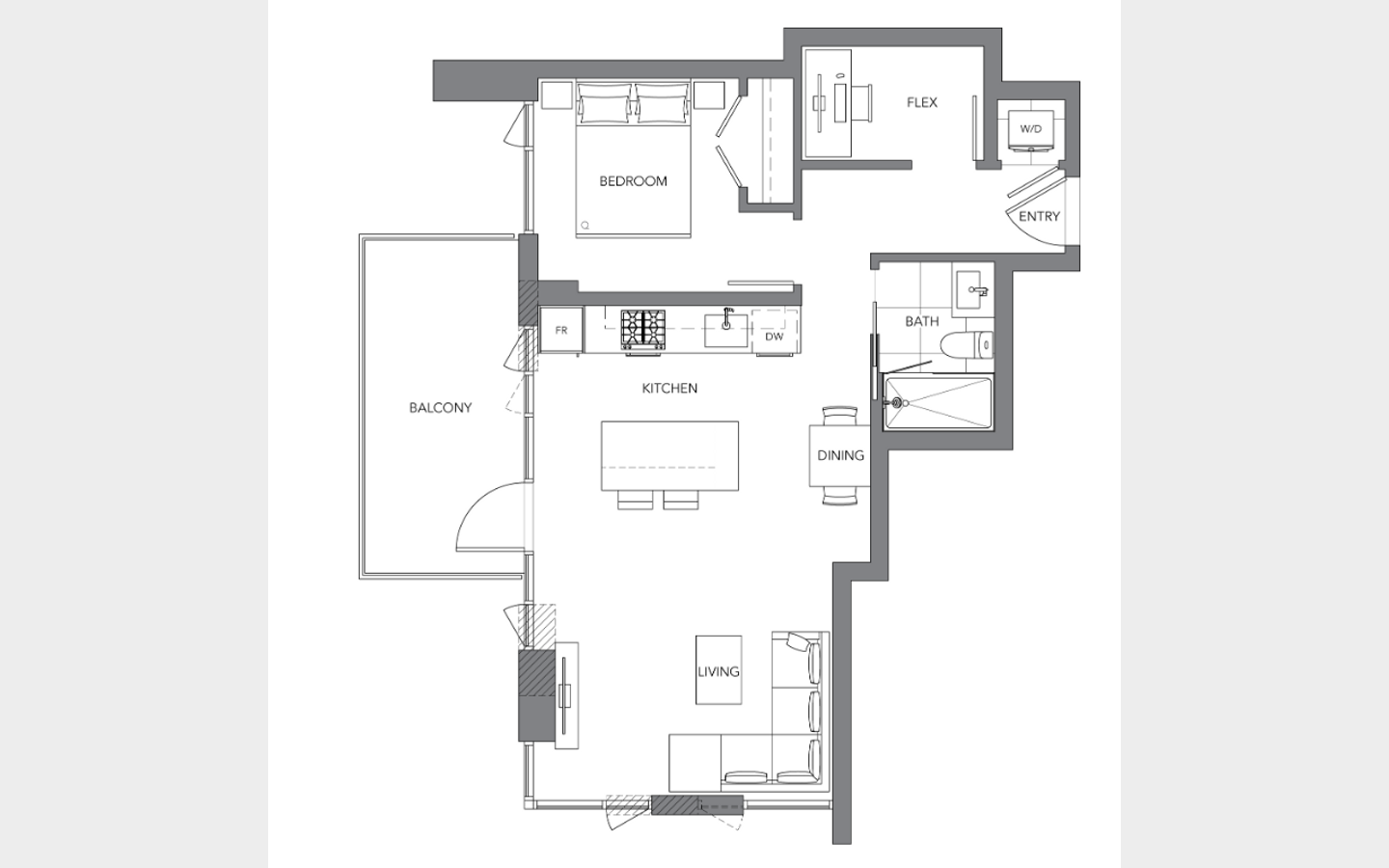 Vancouver Condo Floor Plans Yaletown Condo For Sale: 2 Bedroom 757
